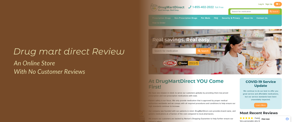 Drug Mart Direct Review – An Online Store With No Customer Reviews | Dr ...