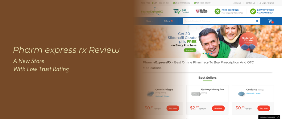 Pharm Express Rx Review – A New Store With Low Trust Rating | Dr ...